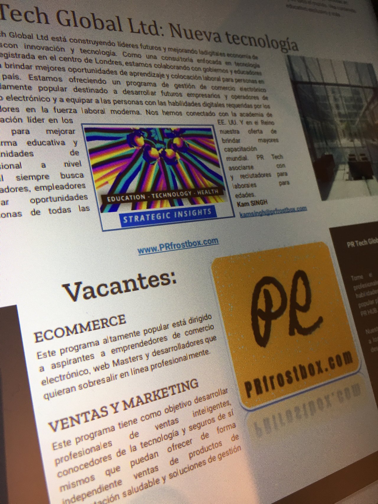 FROST-BOX-PRESS * The Vibrant Tech Newspaper - PRfrostbox.com